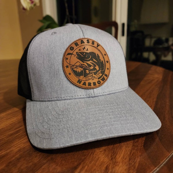 Personalized Fishing Engraved Hat for Men - Custom Father's Day Gift ...