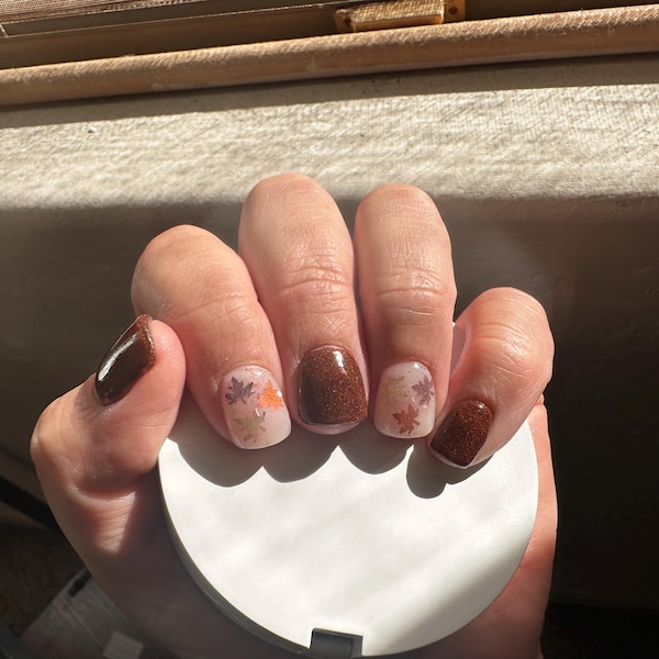 Shades of Autumn Dip Powder Collection: Fall Nail DIY Manis - Etsy