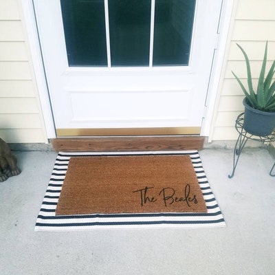 Pink Halloween Doormat Ghost Welcome Mat Halloween Decor - Etsy