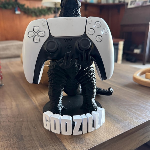 Godzilla Gaming Controller Stand Holder - Kaiju Unique Desk Organizer ...