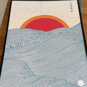The Rising Sun Japanese Waves, Hokusai Print, Japanese Art Print ...