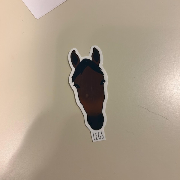 Custom Horse Head Sticker - Custom Horse Sticker, Gift for Equestrian ...