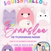 Squishmallow Birthday Invitation, Squishy Invitation,customizable ...