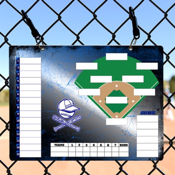 9"x12" Metal Custom Dugout Lineup Board - Etsy