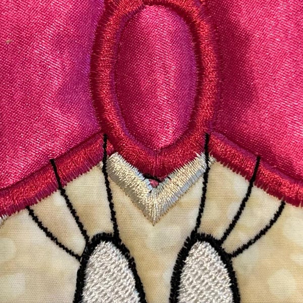 Minnie Mouse Head Applique Embroidery Design - Etsy