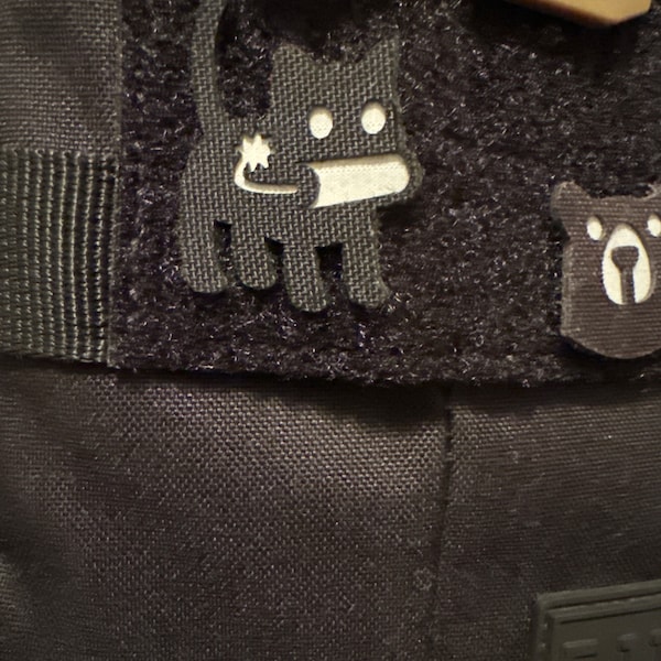 Bomb Cat Tactical Patch Black and White Small - Etsy