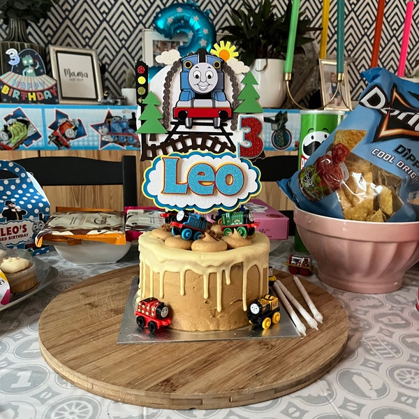 Thomas the Tank Engine Inspired Cake Topper | Thomas Cake Topper ...
