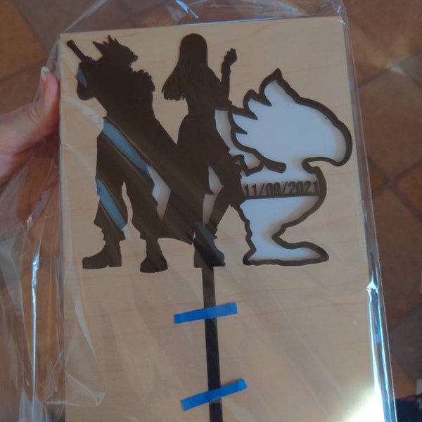 Final Fantasy VII Inspired Cloud Strife and Tifa Lockhart Chocobo Date ...
