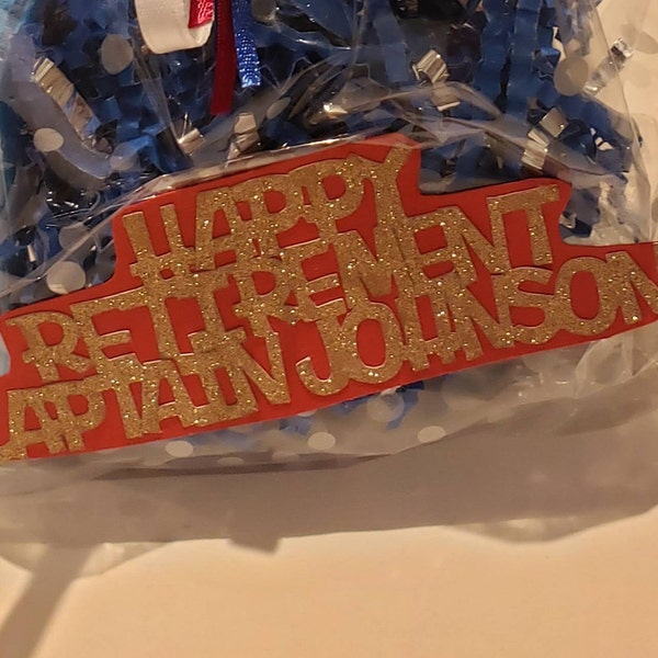 50 Ct Happy Retirement WITH NAME Confetti / Retirement Party ...