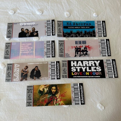 One Direction Tour Bundle of 4 Souvenir Concert Tickets - Etsy