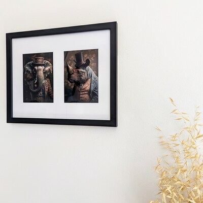 Victorian White Rabbit Painting, Emily Bunny Vintage Portrait ...