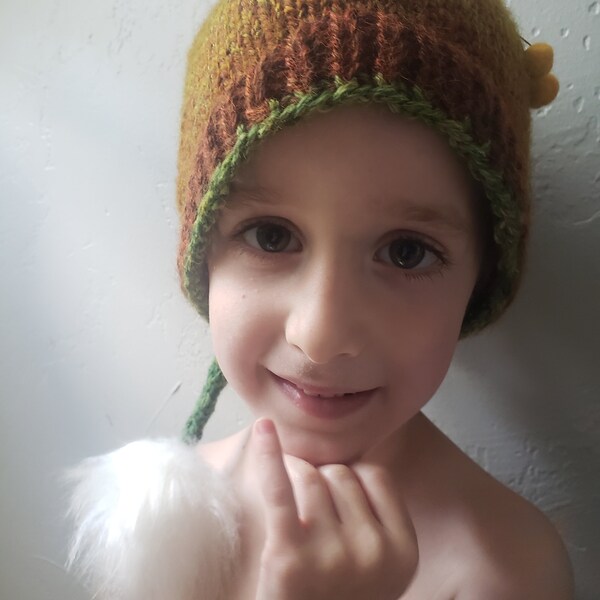 Easy Pom Pom Stocking Cap KNITTING PATTERN / Stocking Cap Pattern / Pom ...