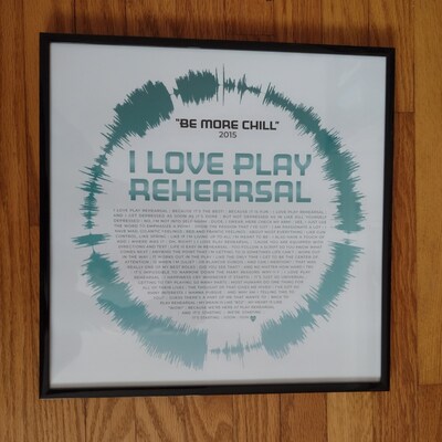 Custom Sound Wave With Lyrics, Printable Digital File, Soundwave Art ...