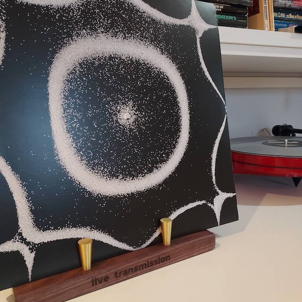 Customizable Vinyl Record Holder, Walnut Vinyl Album Holder for Display ...