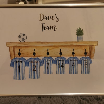 Fathers Day Football Gift Fathers Day Print Football Print Daddy Number ...