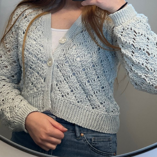 Gemma Cardigan Crochet Pattern (english)| Intermediate Pattern - Etsy