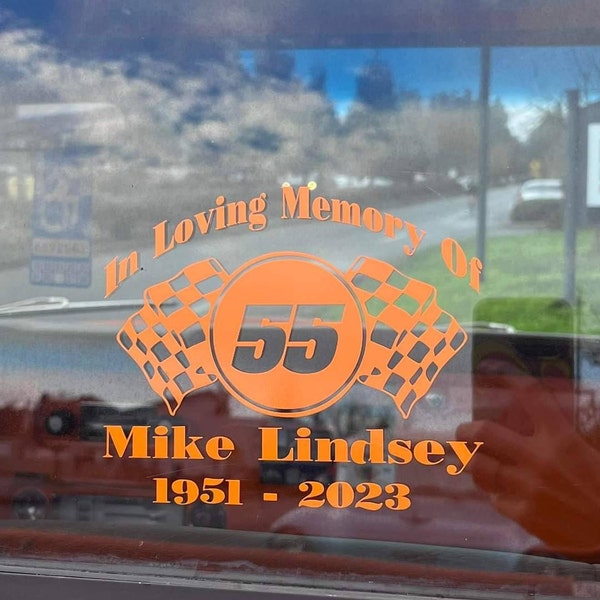 Racing Memorial Version 2 Decal - Etsy