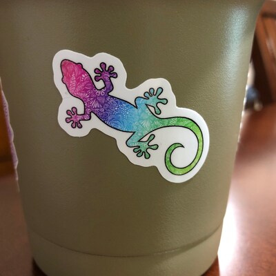 Mini Lizard Sticker WATERPROOF - Etsy