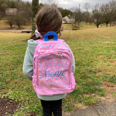 Preschool Backpack Personalized With Childs Name Monogrammed ...