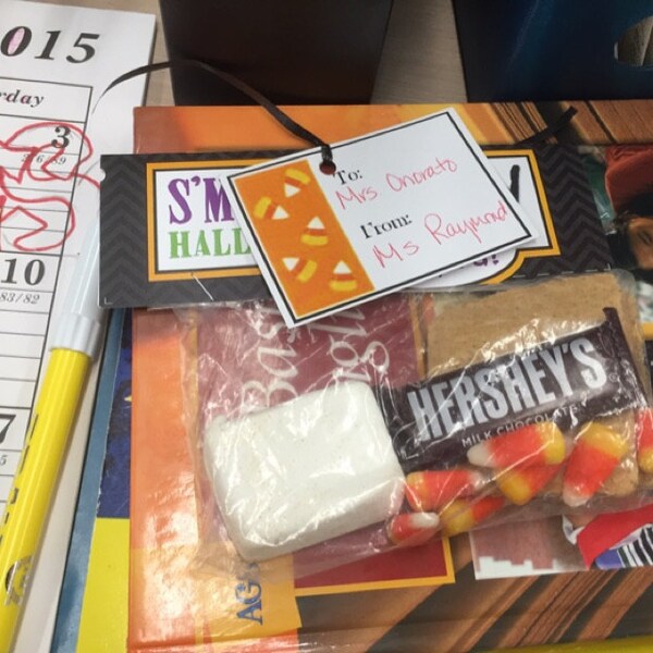 Halloween Smore Spooky Bag Toppers, Editable Treat Bag Labels, INSTANT ...