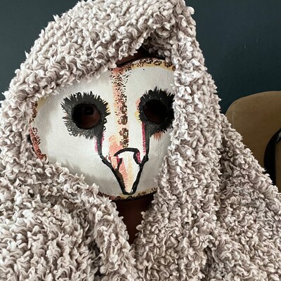 Barn Owl Masks for Halloween Costume, Creepy Adult Masquerade, Animal ...