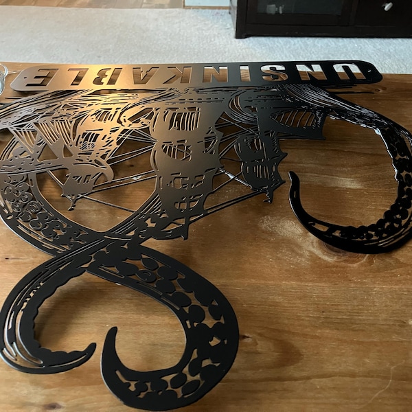 Custom Cactus Desert Mountain Metal Wall Art LED Light Personalized ...