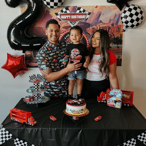 Cars Birthday Decoration, Route 66 3D Decorations, Cars Birthday Party ...