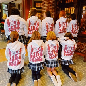 Preppy Jesus Sweatshirt Trendy Christian Hoodie Women's - Etsy