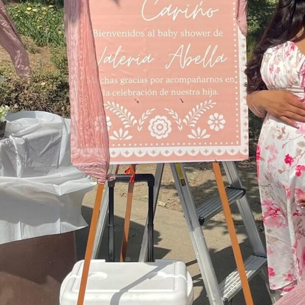 Dusty Blue Cielito Lindo Sign, Cielito Lindo Baby Shower Welcome Sign ...