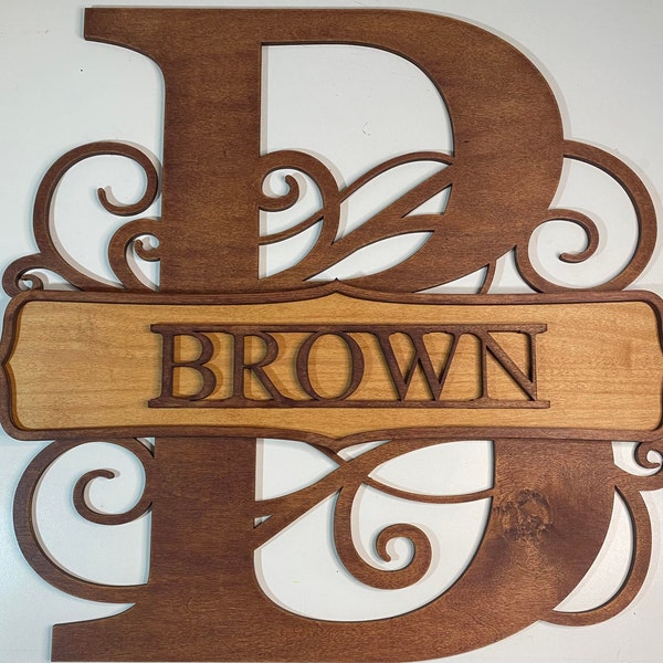 Multi-layer Monogram Assembly and Non Assembly Versions - Laser Cut ...