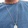 1.5mm Oxidized Square Foxtail Chain Necklace - 925 Sterling Silver - 16 ...