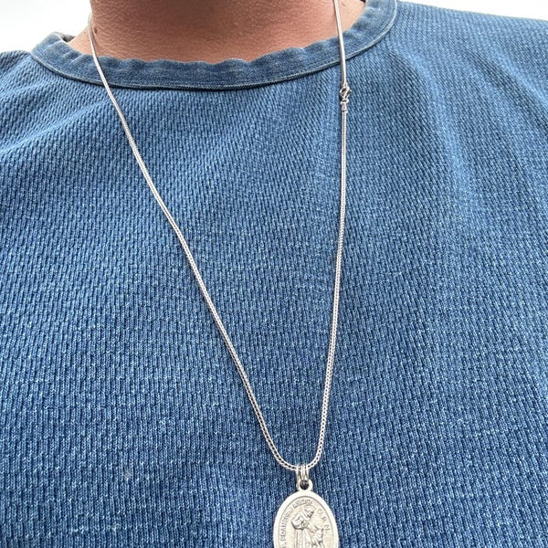 1.5mm Oxidized Square Foxtail Chain Necklace - 925 Sterling Silver - 16 ...