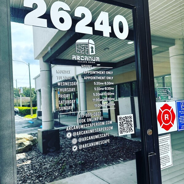 Store Hours Decal - Hours of Operation Sticker - Business Hours Decal ...