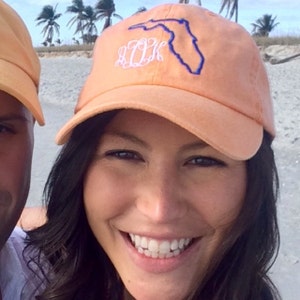 Ladies' Florida Monogram Baseball Cap Custom Color Hat and Embroidery ...