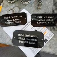 2x8 Wall Mount Name Plate HOLDER ONLY Adhesive Backed for Engraved Name ...