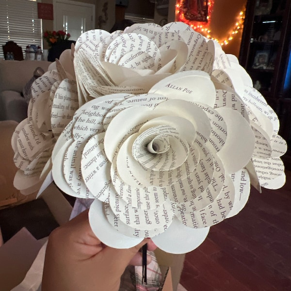 Edgar Allan Poe Book Roses - Etsy