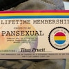 PANSEXUAL Lifetime Membership Card - Gay Pride Card - LGBT Identity ...
