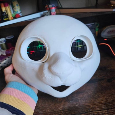 Kemono Kitty Fursuit Head Base 3D Printed Fursuit Mask, Furry Animal ...