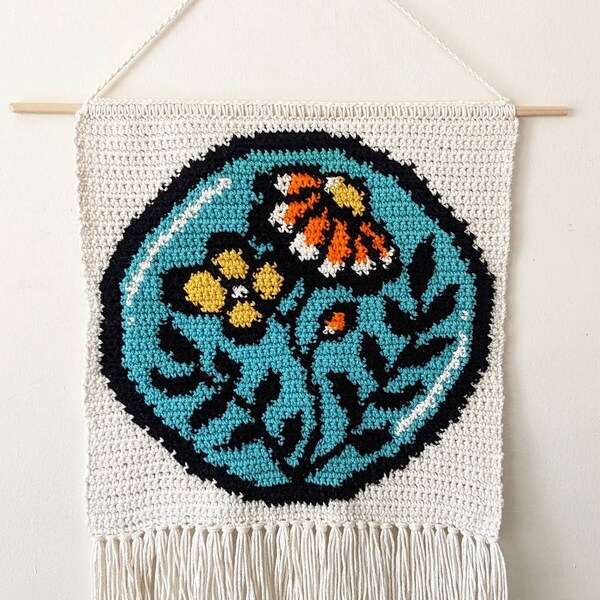 Wildflowers Tapestry Crochet Pattern / Wall Hanging / Instant Download ...