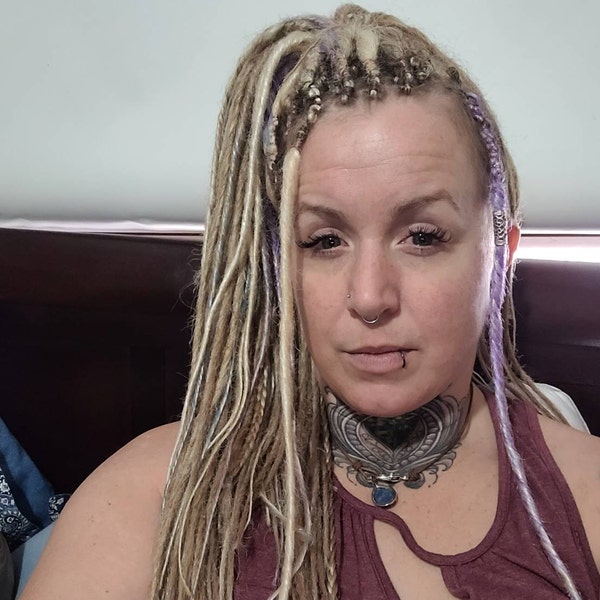 Synthetic Dreadlocks: Blonde Cotton Candy Hair Extensions - Etsy