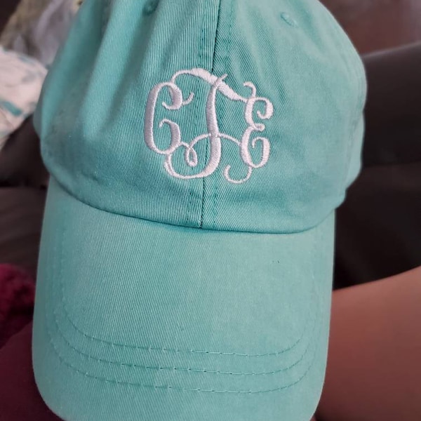 Monogrammed Cap - Etsy