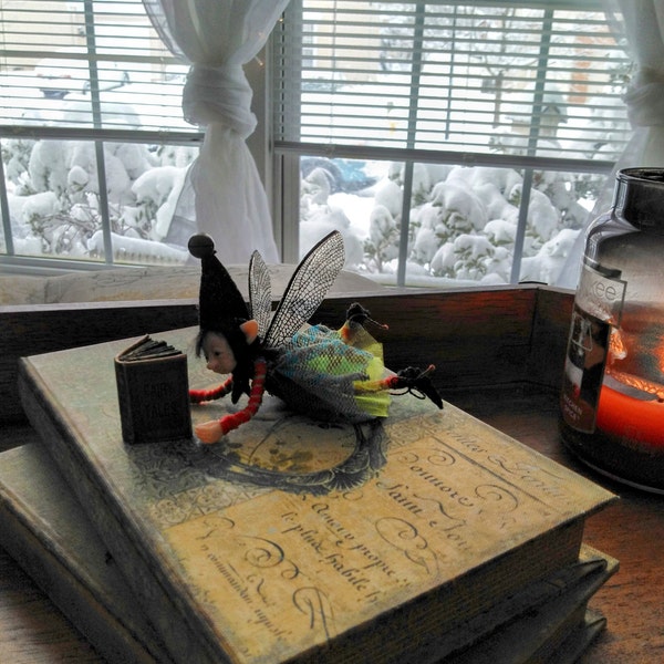 Dinkydarlings 33 OOAK Pixie Fairy Little Green Elf Boy Polymer Clay ...