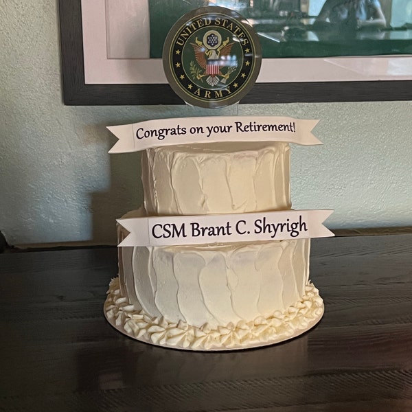 Banner, Ribbon, Fondant Cake Decoration Toppers, Banner Cake Topper ...