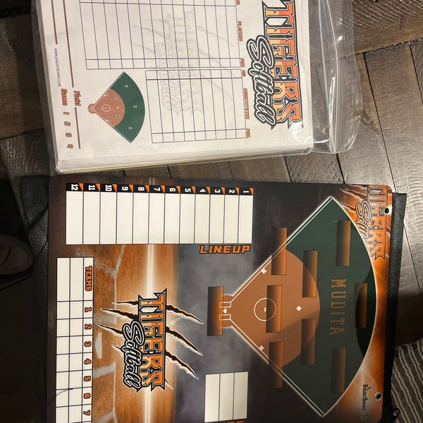 9"x12" Metal Custom Dugout Lineup Board - Etsy