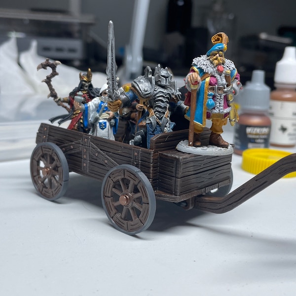 Cart and Wagon Set | Tabletop Terrain | D&D | Miniature | Scatter ...