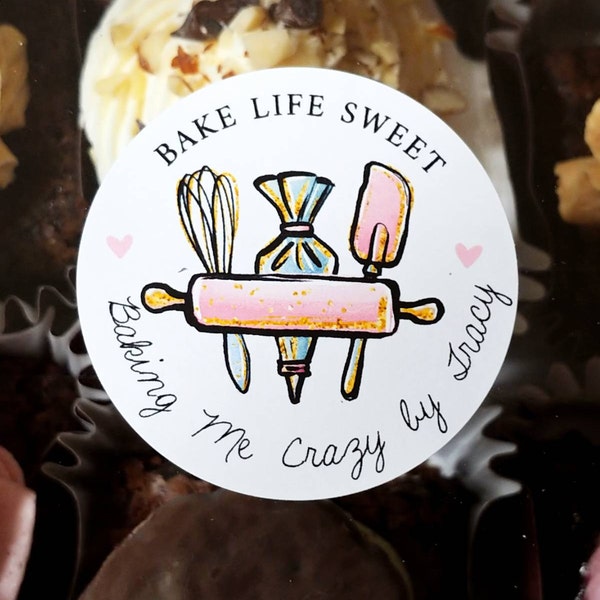 Personalized Stickers, Business Bakery Stickers, Bakery Business ...
