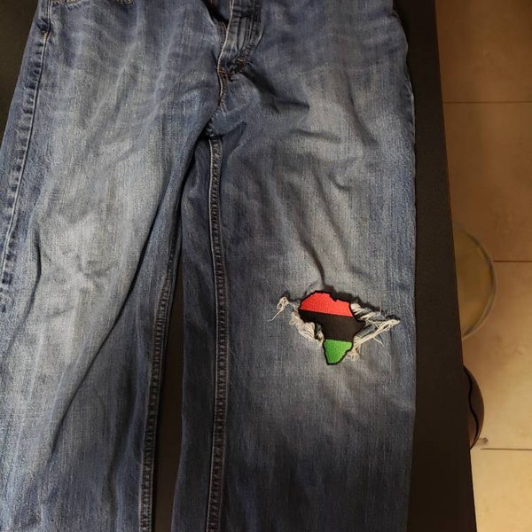 RBG Patches - Red Black and Green Iron on Patches - Pan African ...