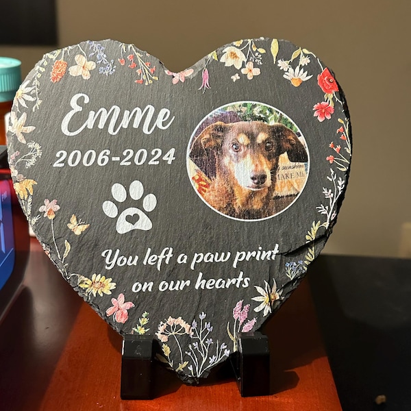 Personalized Pet Memorial Stone, Pet Memorial Gift, Dog Memorial, Cat ...