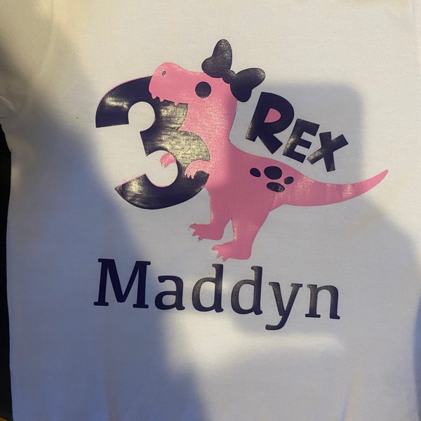 3 Rex Svg Png, Girl Three Rex Dinosaur Svg, Girl 3rd Birthday Svg ...