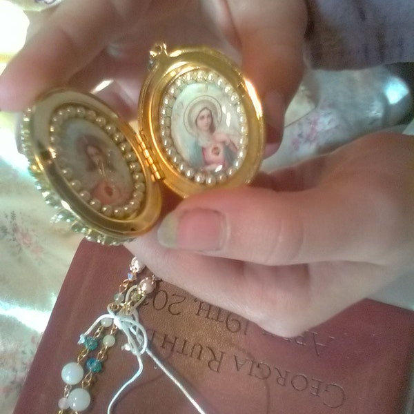 Rococo Cherubs Locket, Allegory of Poetry by Francis Boucher, Putti ...